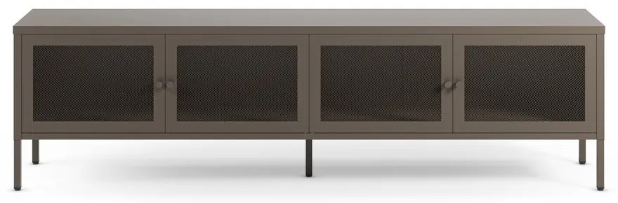 Šedý kovový TV stolek 160x50x35 cm Fayna – Marckeric