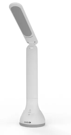 Nabíjecí stmívatelná LED stolní lampa 4W 250lm denní světlo RGB podstavec bílá
