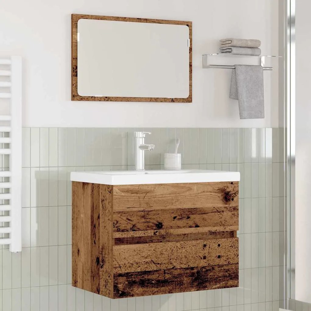 Sada koupelnového nábytku 3 ks Staré dřevo 60 x 38,5 x 45 cm 3393501