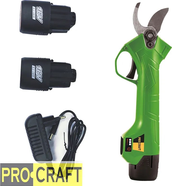 Procraft ES16Li aku nůžky na větve 16V 2x2Ah