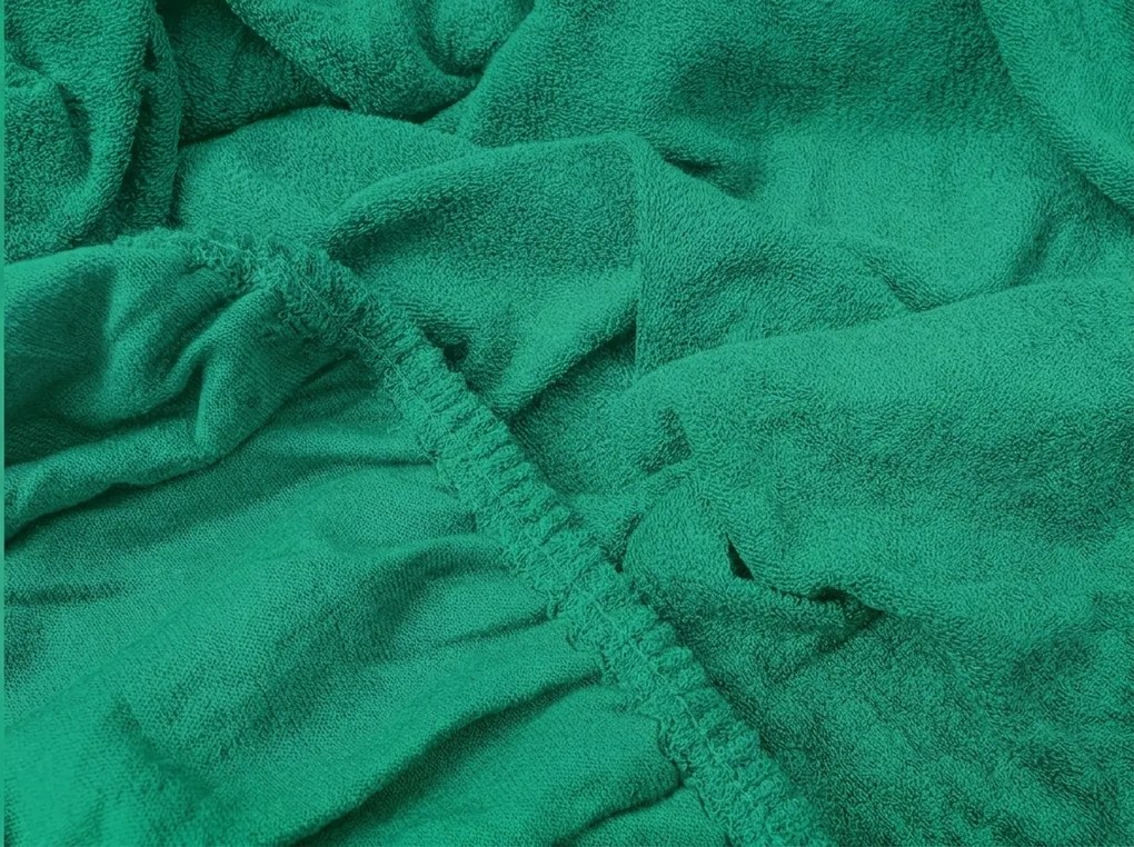 Froté prostěradlo PREMIUM mentolové 160x200 cm