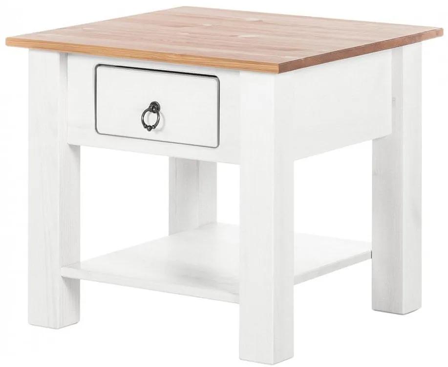 Danish style Odkládací stolek Inge, 50 cm, bílá