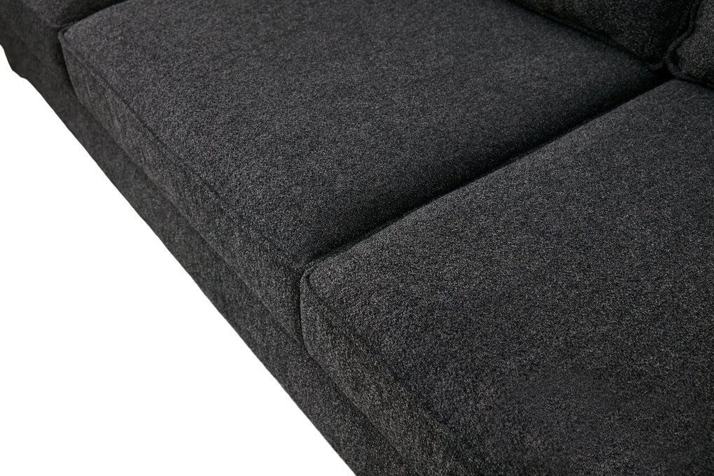 Hanah Home Třímístná pohovka BERLIN antracitová 222 cm 825BLC2796