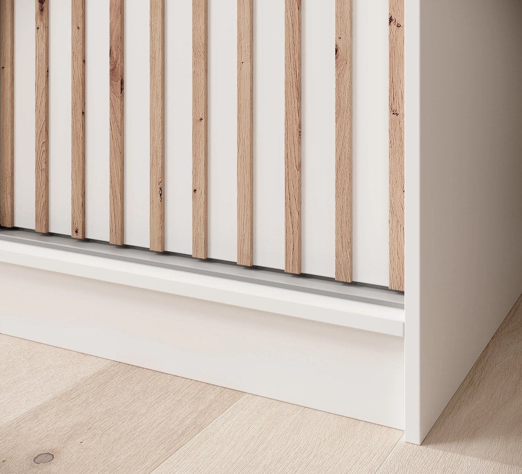 ADRK Furniture Šatní skříň s zrcadlem Ida 200 ADRK-SW-IDA-W-200
