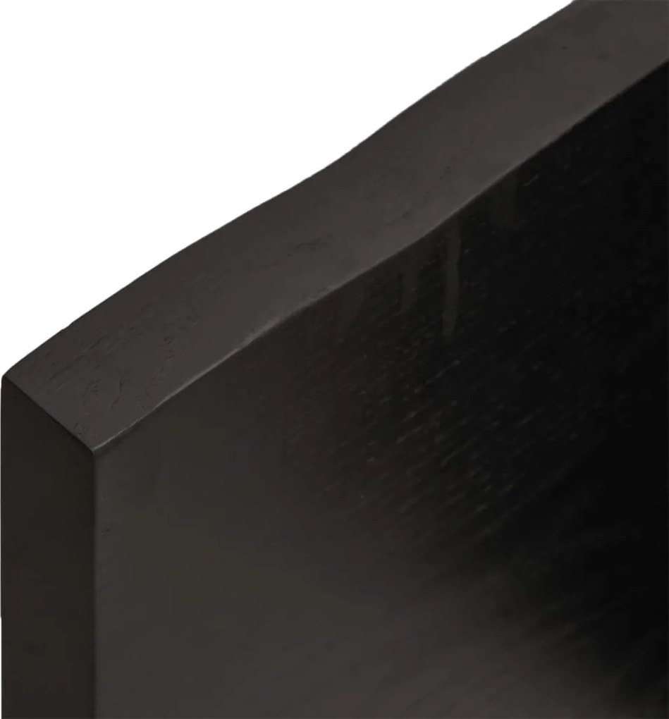Koupelnová deska tmavě hnědá 60x40x (2-6) cm ošetřený masiv 3156202