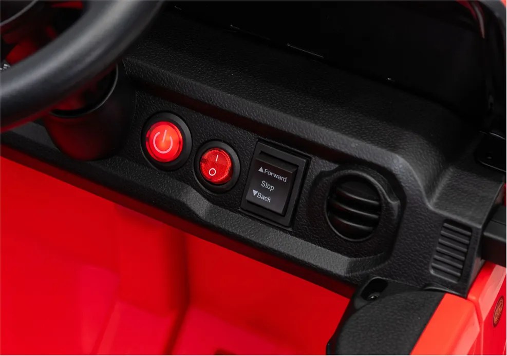 LEAN CARS Akumulátorové vozidlo Jeep Rubicon DK-JWR558 24 V, červené