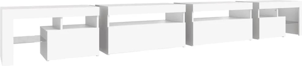 TV skříňka s LED osvětlením bílá 290 x 36,5 x 40 cm 3152802