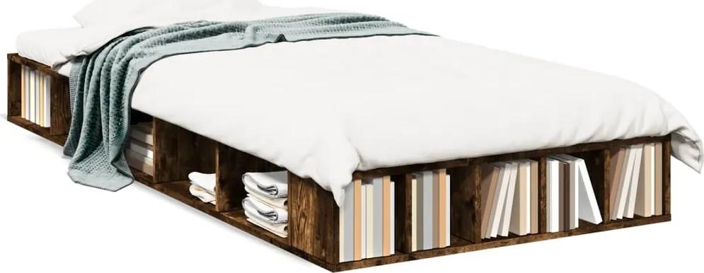 vidaXL Rám postele 75 x 190 cm kompozitní dřevo [3280531] Barva: kouřový dub