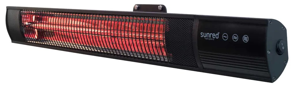 Sunred Nástěnné topidlo Royal Diamond Dark 2500 W zlatá trubice uhlové