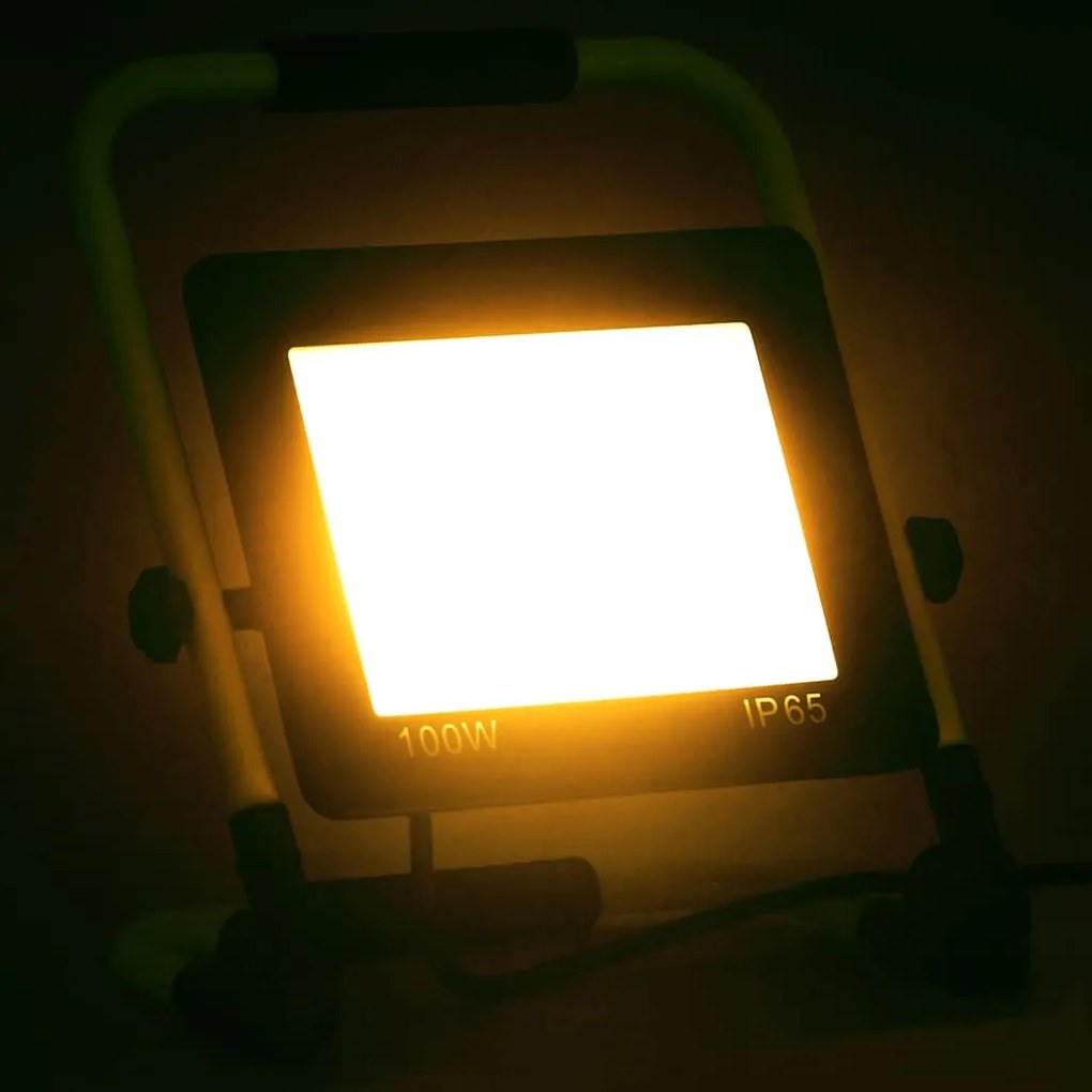 LED reflektor s rukojetí 100 W teplé bílé světlo 149637