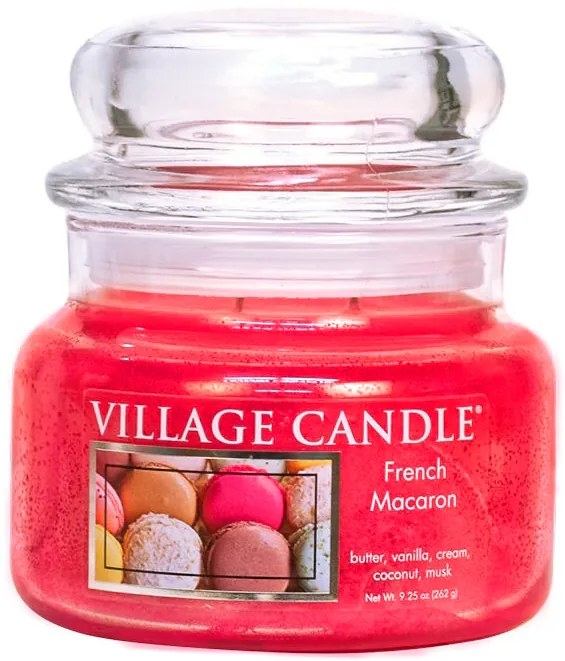 Village Candle Vonná svíčka ve skle - French Macaroon - Francouzské makronky, malá