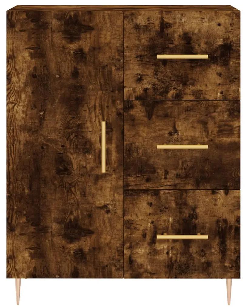 Skříň highboard kouřový dub 69,5 x 34 x 180 cm kompozitní dřevo,  3199806