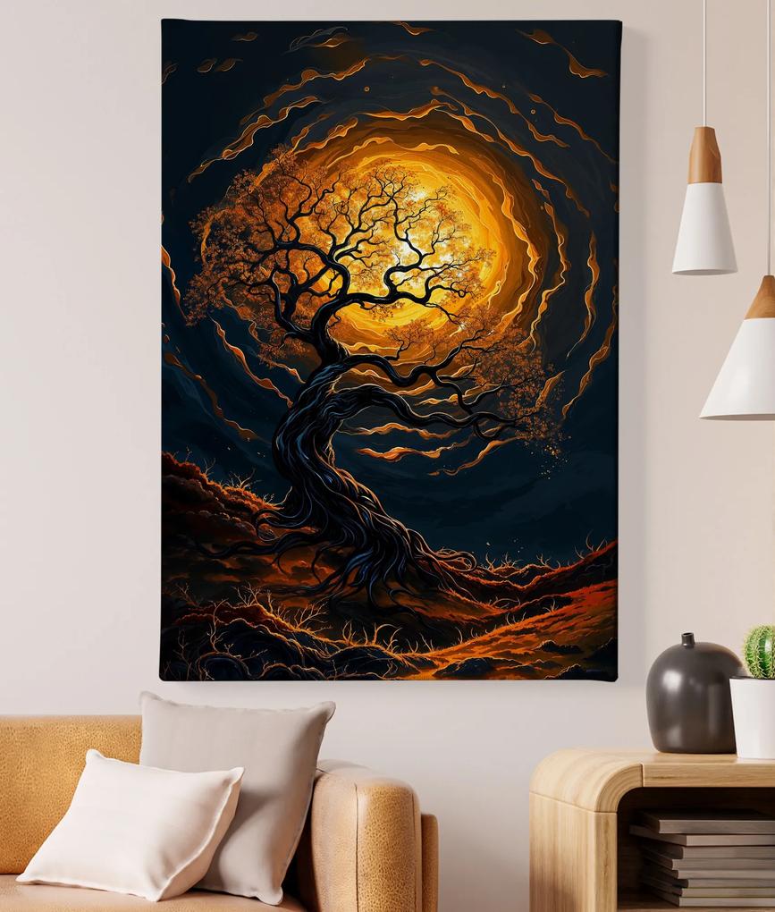 Obraz na plátně - Strom života Světelná brána FeelHappy.cz Velikost obrazu: 100 x 150 cm