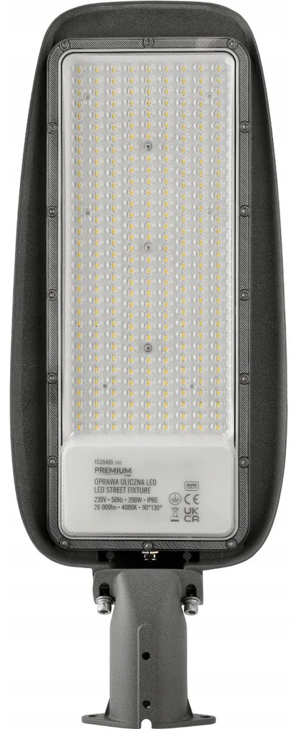 ECOLIGHT LED pouliční lampa 200W 26000lm IP65 studená bílá 6500K - Eco Light