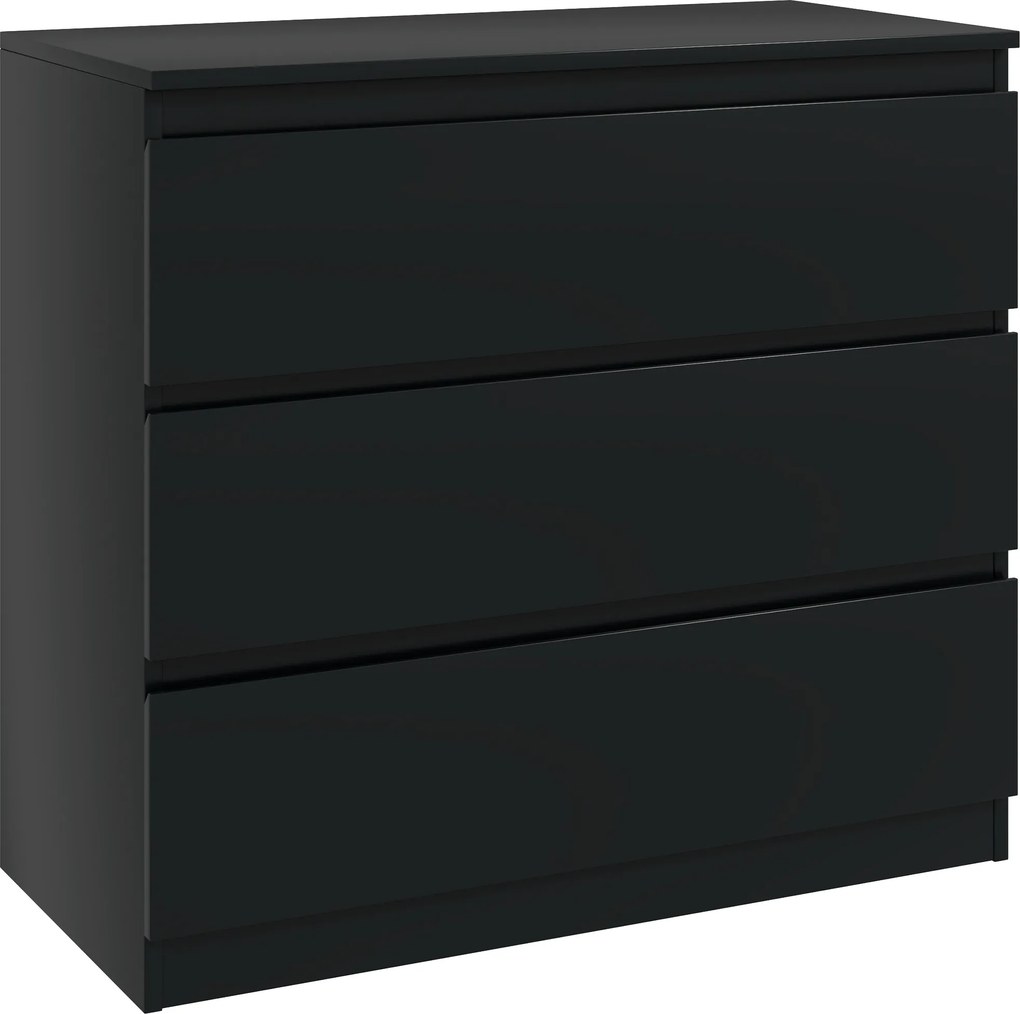 HOMCOM Komoda se 3 zásuvkami, jednoduchý úložný nábytek do ložnice, vnitřní použití, 80l x 39p x 73v cm