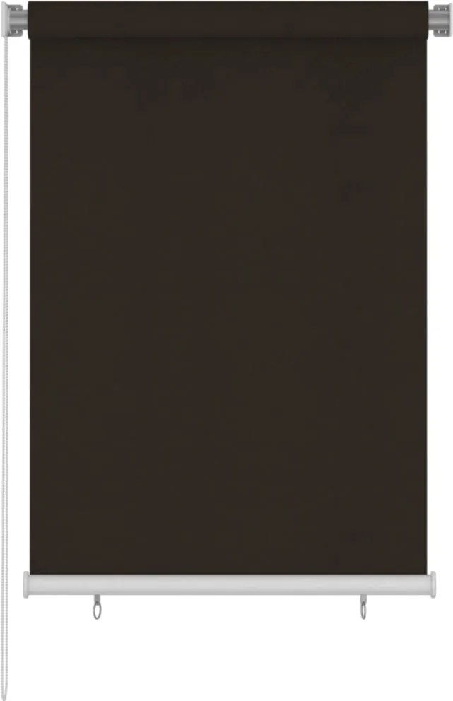 Venkovní roleta 105 (Š) x 140 (V) cm hnědá HDPE 312967