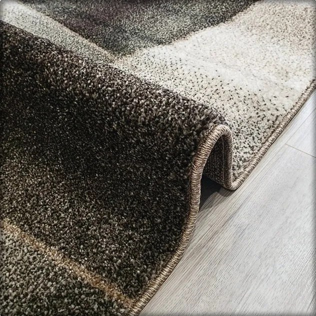 HU Moderní koberec Rio 509-Cream-Brown v béžovo-hnědé barvě Rozměr: 60x100 cm