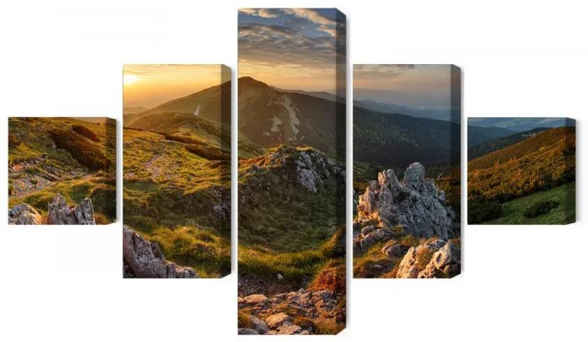 Vícedílný obraz Vrchol Hory Chleba Na Slovensku Nedostatek Nedostatek Přírodní plátno 150x90