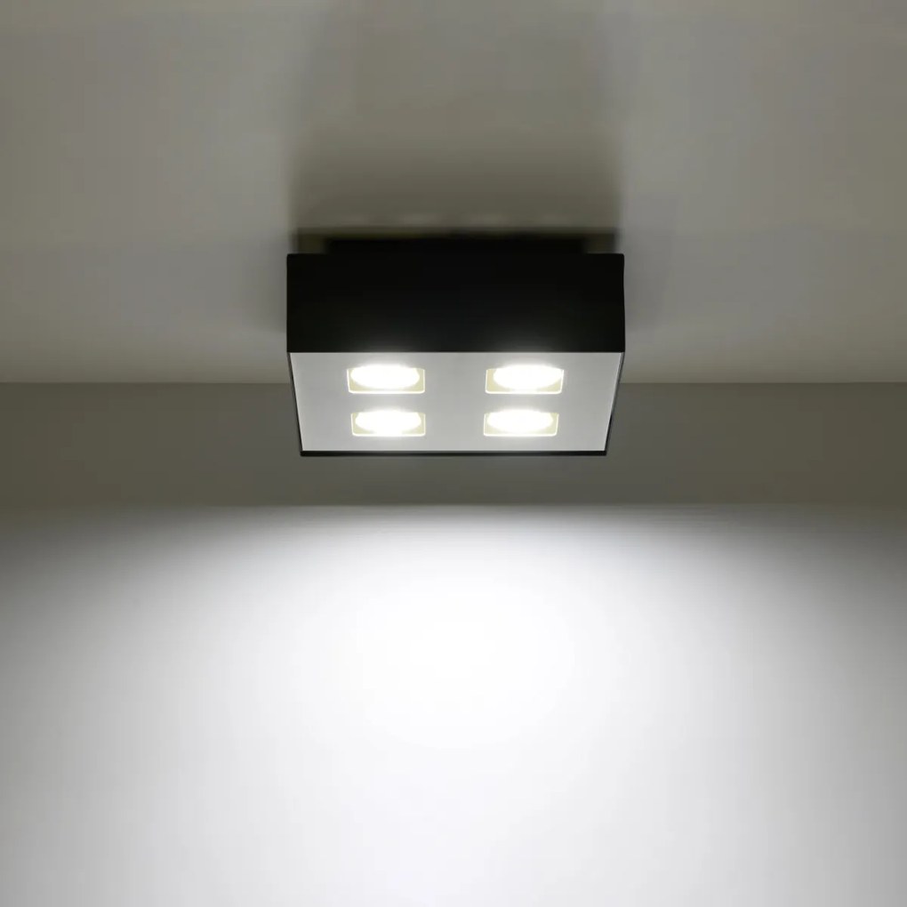 Sollux Lighting Stropní svítidlo MONO 4 černé