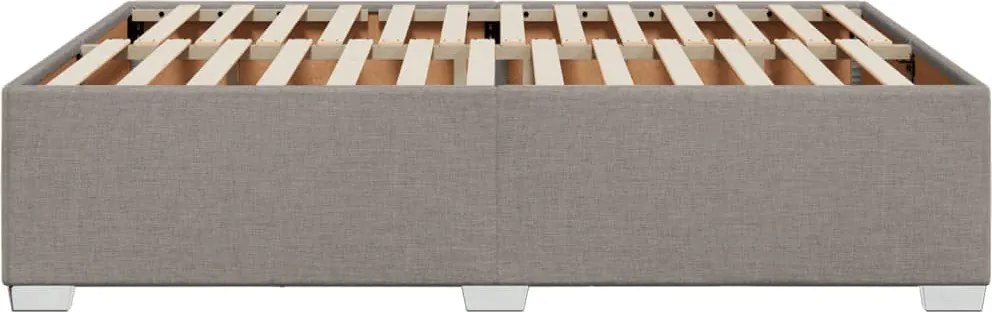 Rám postele bez matrace taupe 140 x 190 cm textil 3284475