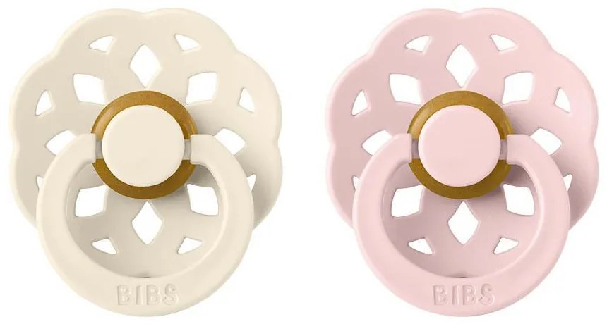 Bibs Dudlíky kaučuk 2 ks 0-6 měsíců Boheme  Cloud - Blush