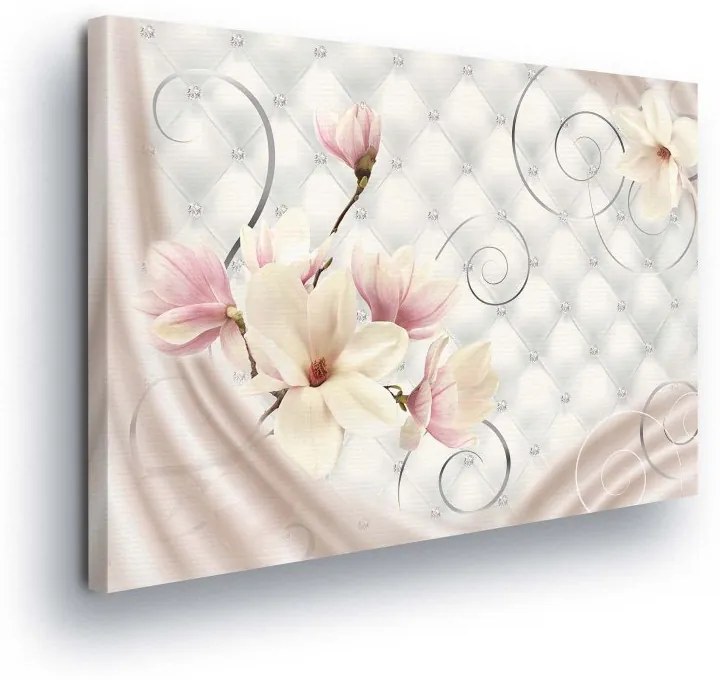 GLIX Obraz na plátně - Luxus v Podobě Růžových Květů 100x75 cm