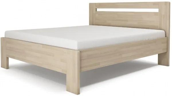 Texpol Dřevěná postel Lívia H 200x140 Tabák