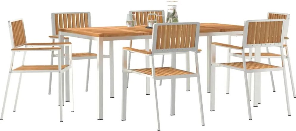 Zahradní jídelní sada 7 ks 180 x 90 x 75 cm 3334802