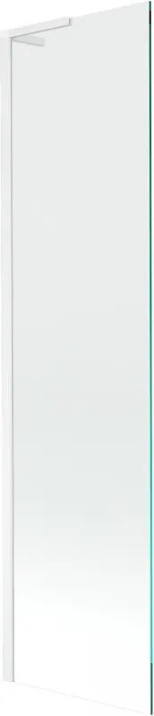 Mexen Next L, 1-křídlová vanová zástěna 50 x 150 cm, 6mm čiré sklo, bílý profil, 895-050-000-03-00-20