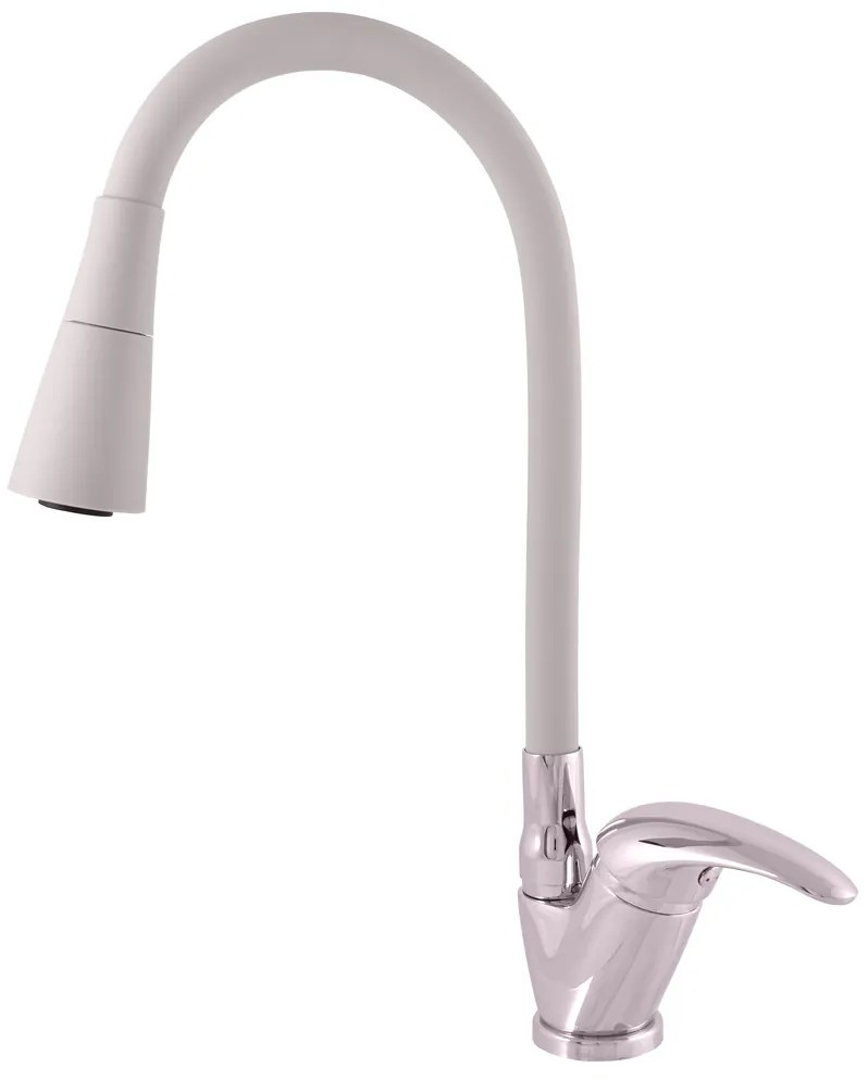 Slezák - RAV Dřezová baterie SÁZAVA - SAx06.x/13S, Šedá/chrom Připojovací hadičky - závit: 1/2", Typ ovládací páky: Ovládací páka č.: 0 - (SA006.5/13S)