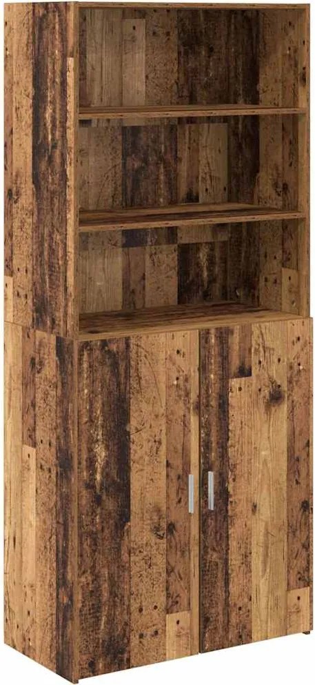 Vysoký bufet Staré dřevo 80 x 42,5 x 185 cm Kompozitní dřevo 3402632