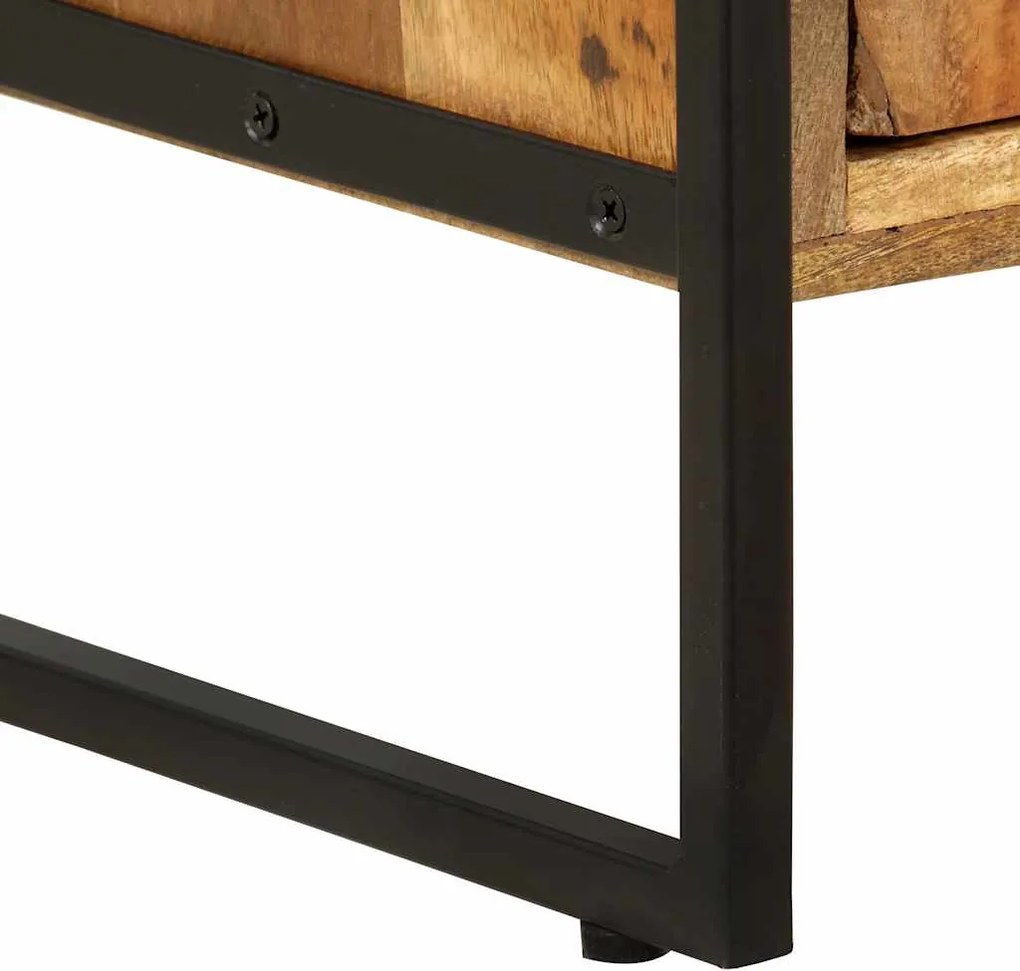 4patrová knihovna 80 x 30 x 180 cm masivní recyklované dřevo 284419