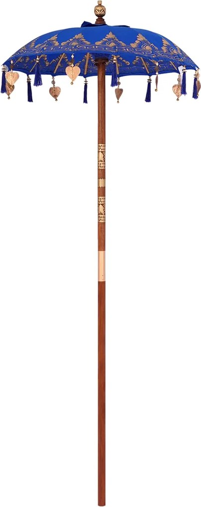 Balijský deštník se základnou Modrá 95 x 95 x 260 cm 3356911