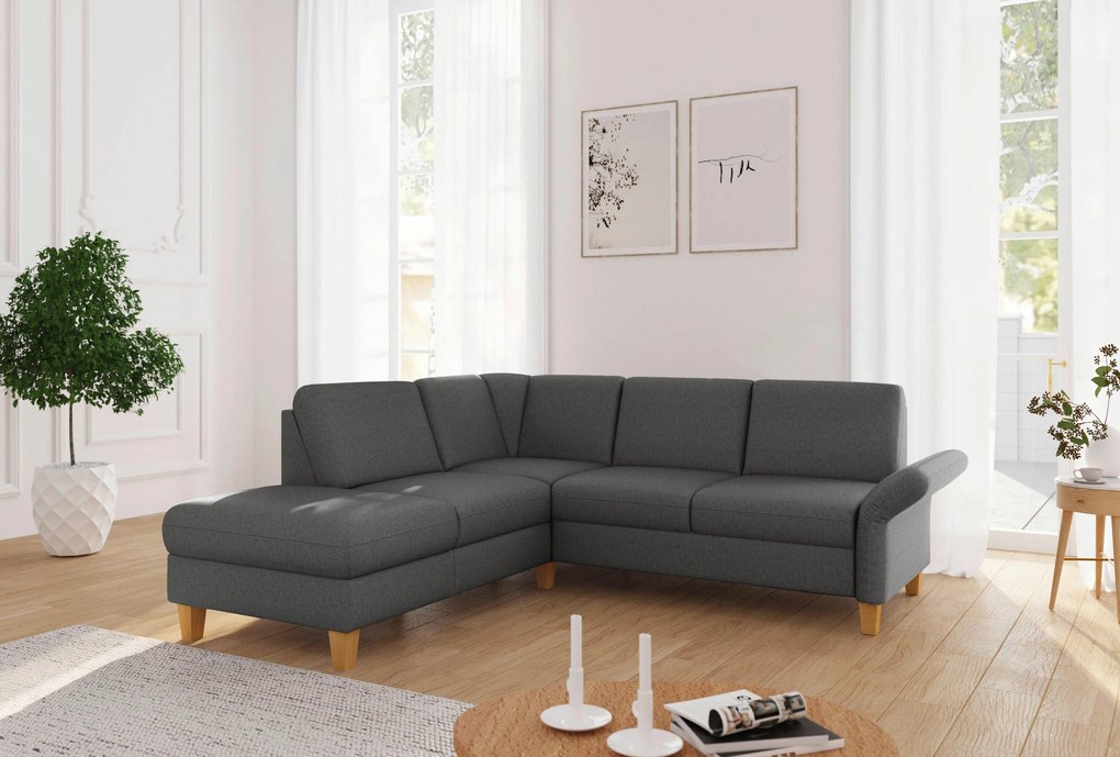XXXLutz ROHOVÁ SEDAČKA, textil, tmavě šedá Sit & More - Sedací soupravy - 000144016158