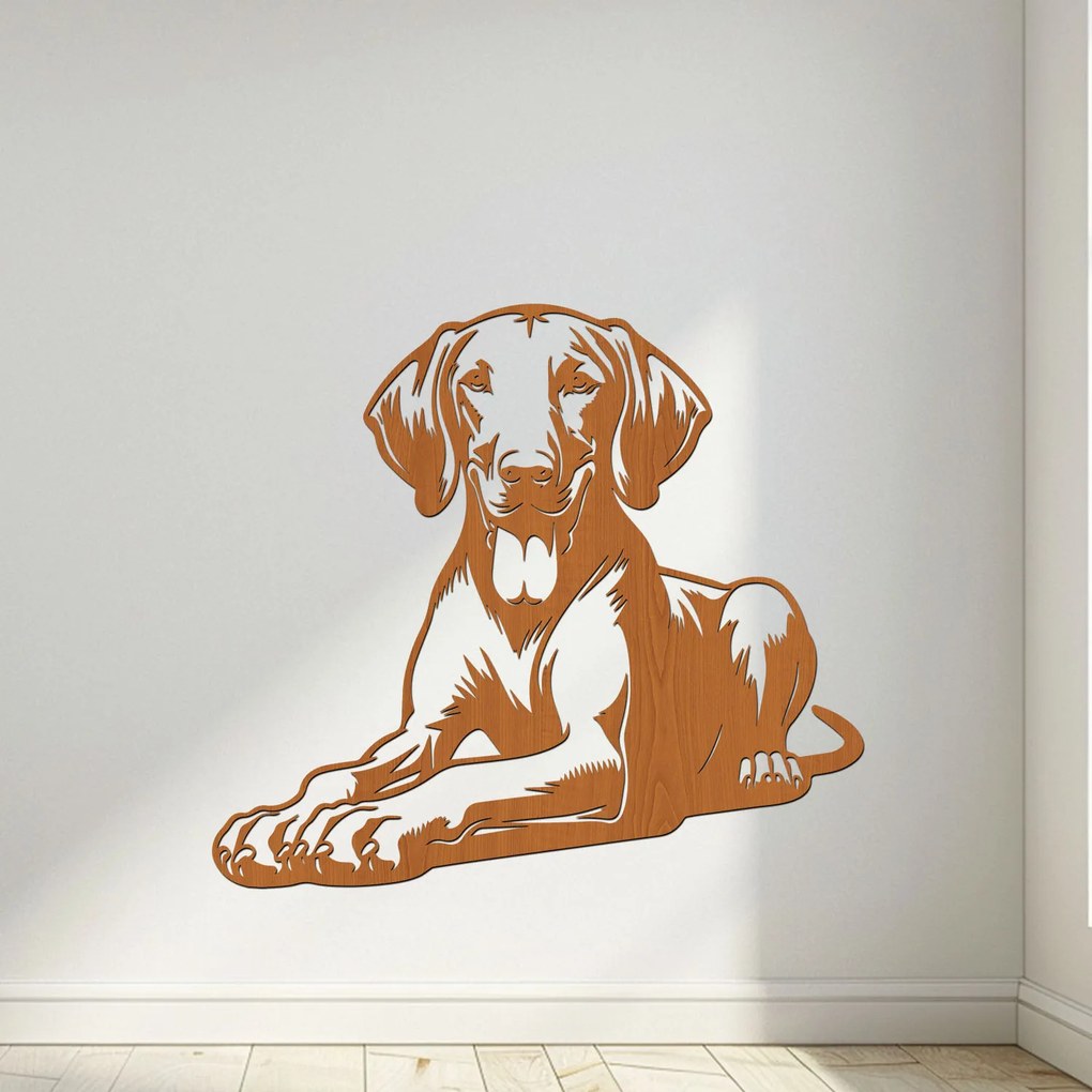 dřevo života Dřevěná dekorace psa Vizsla Zvolte rozměr (cm): 40x36, Zvolte barvu dekoru: Černá