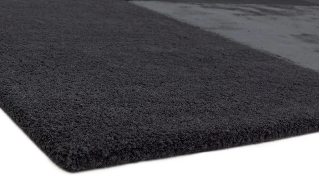 Černý  koberec Kitkat Charcoal Rozměry: 200x290 cm