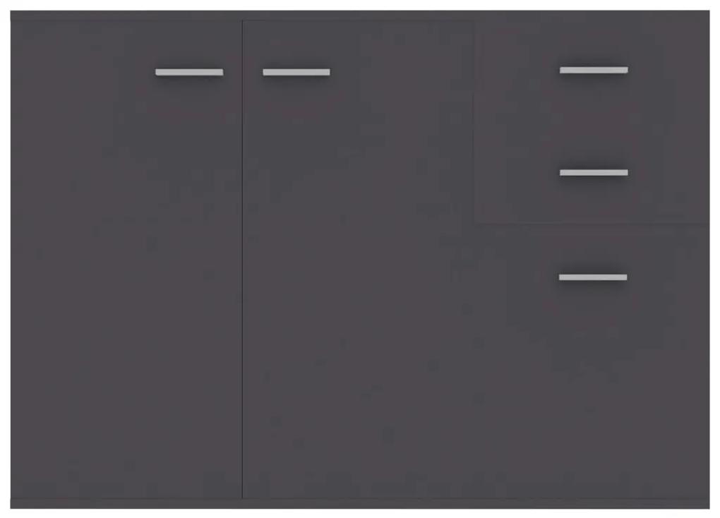 vidaXL Příborník šedý 105 x 30 x 75 cm dřevotříska