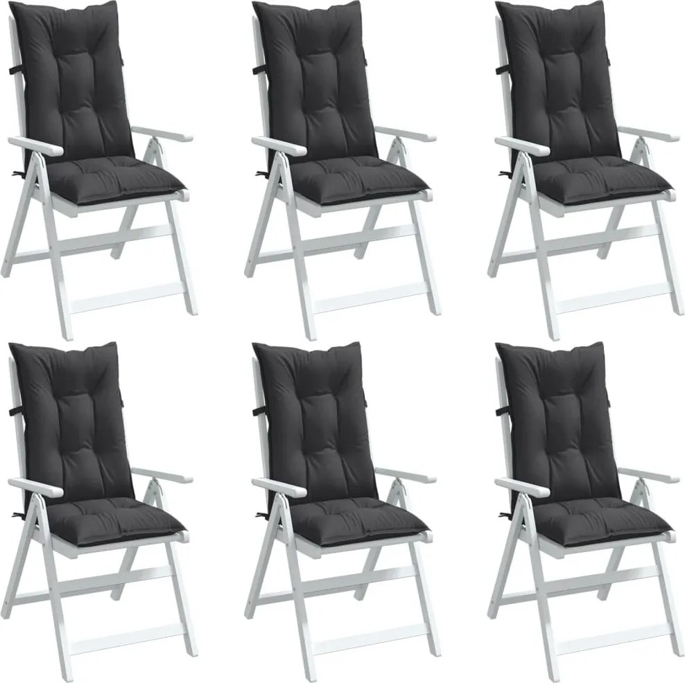 vidaXL Souprava polštářů pro vysokou židli 6 ks Polyester [4002357] Barva: melanžová antracitová