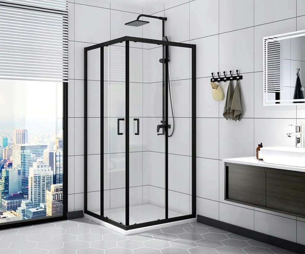 KABINA CALANI VITO 80*80 BLACK