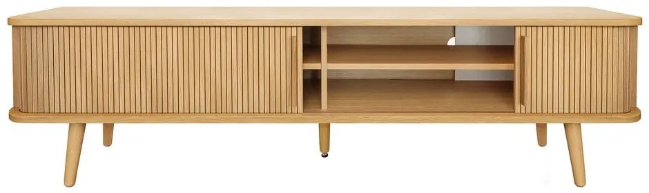 TV stolek v dekoru dubu v přírodní barvě 178x50x40 cm Rove – Woodman