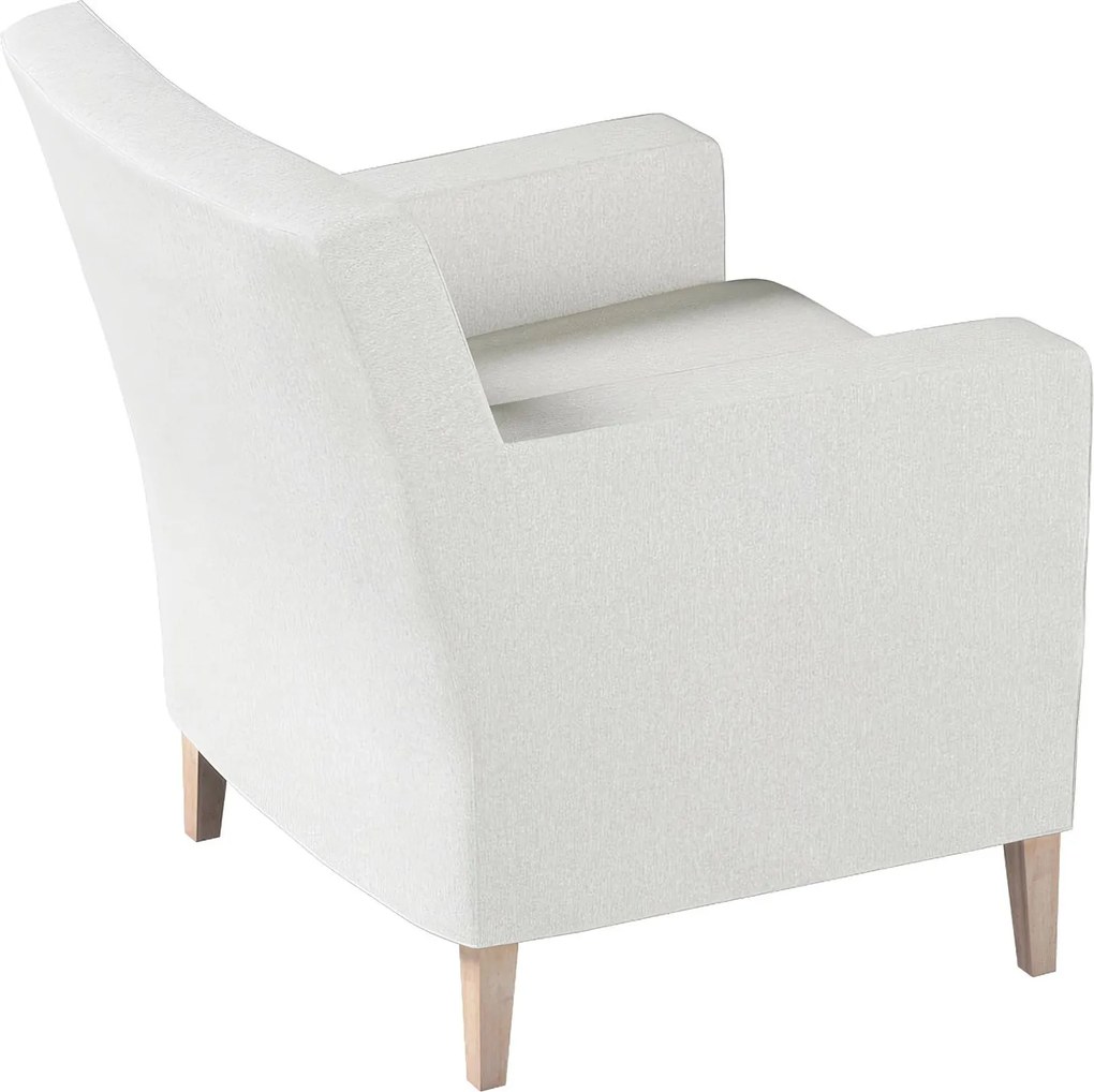 Potah na křeslo IKEA Karlstad barva krémová látka pletený vzor