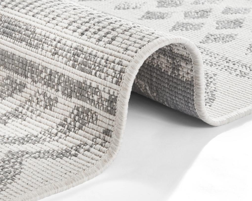 NORTHRUGS - Hanse Home koberce Kusový koberec Twin Supreme 103862 Biri Grey/Cream – na ven i na doma - 80x250 cm