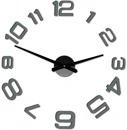 Moderní nalepovací nástěnné hodiny | 3D hodiny 12S053-Wanduhr HEU-