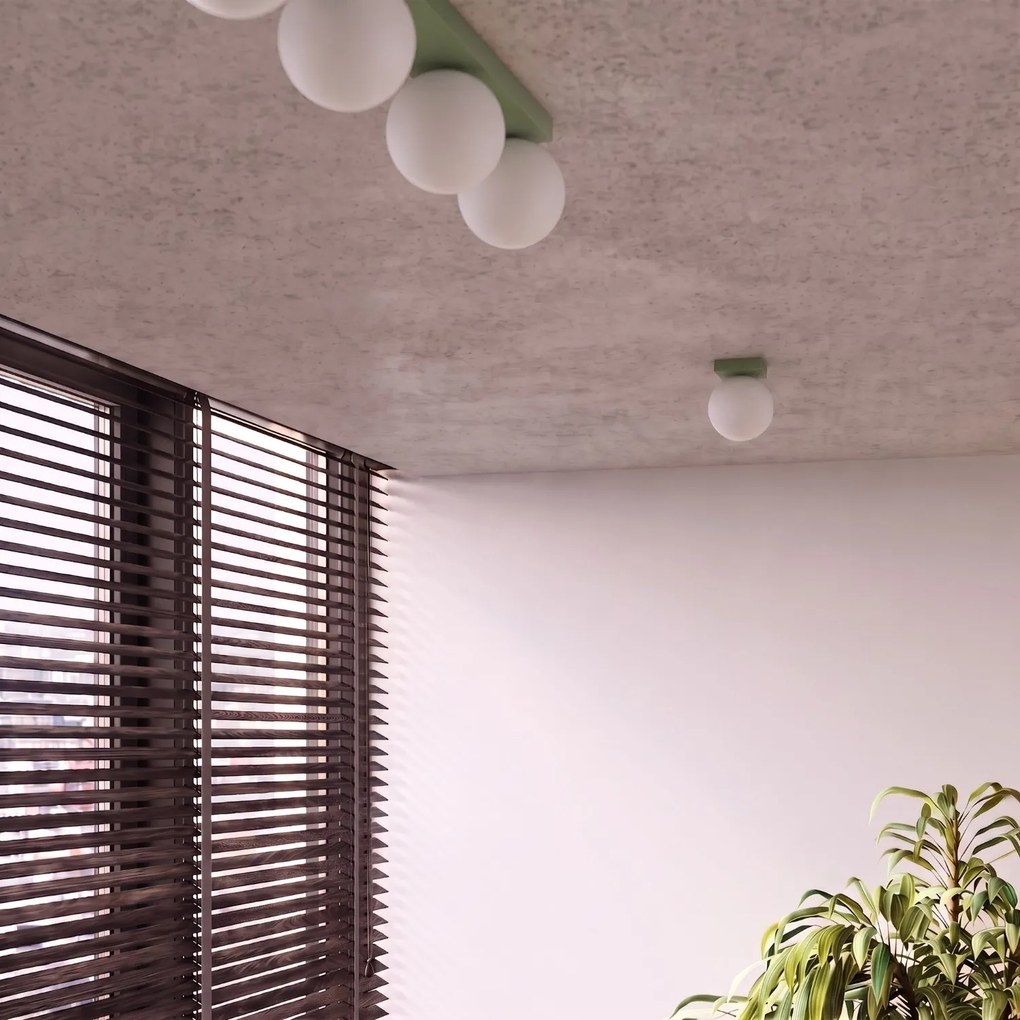 Sollux Lighting Nástěnné svítidlo YOLI 1 olivově zelené s vypínačem