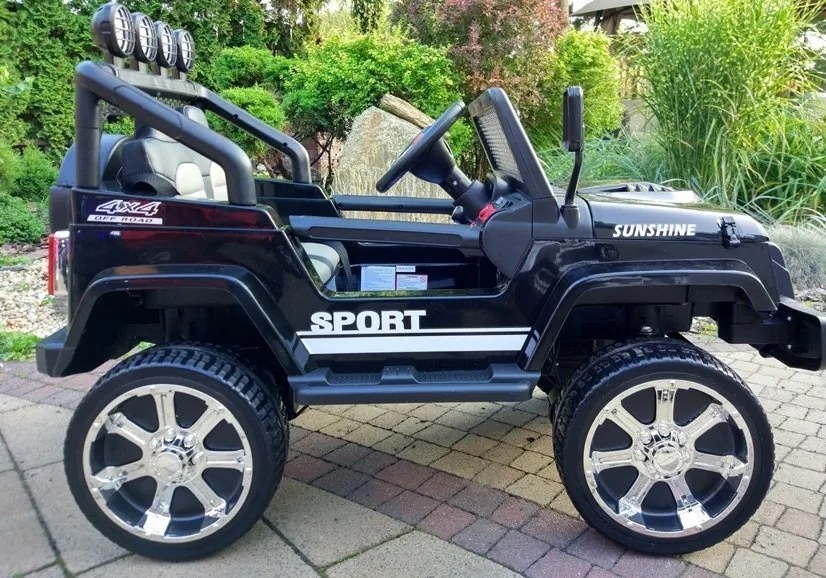 LEAN CARS Elektrické autíčko Jeep S2388 černé 4x45W