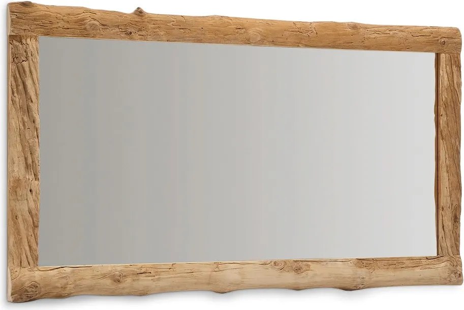 Nástěnné zrcadlo s dřevěným rámem 105x200 cm Ibro – Kave Home
