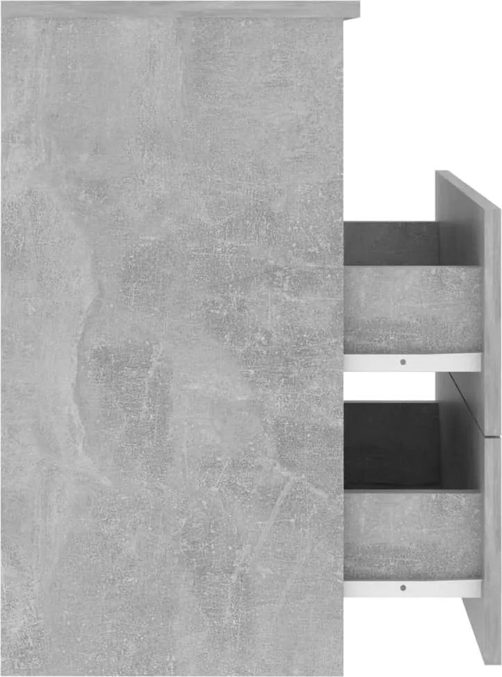 vidaXL Noční stolek 50 x 32 x 60 cm [803280] Barva: Betonová šedá