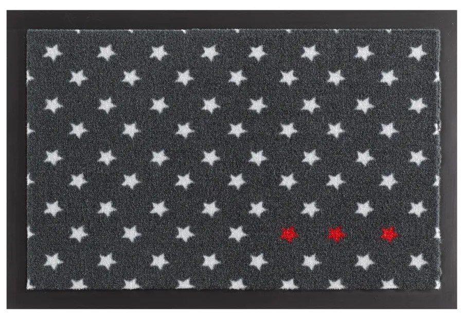 Šedá rohožka Hanse Home Star Printy, 40 x 60 cm