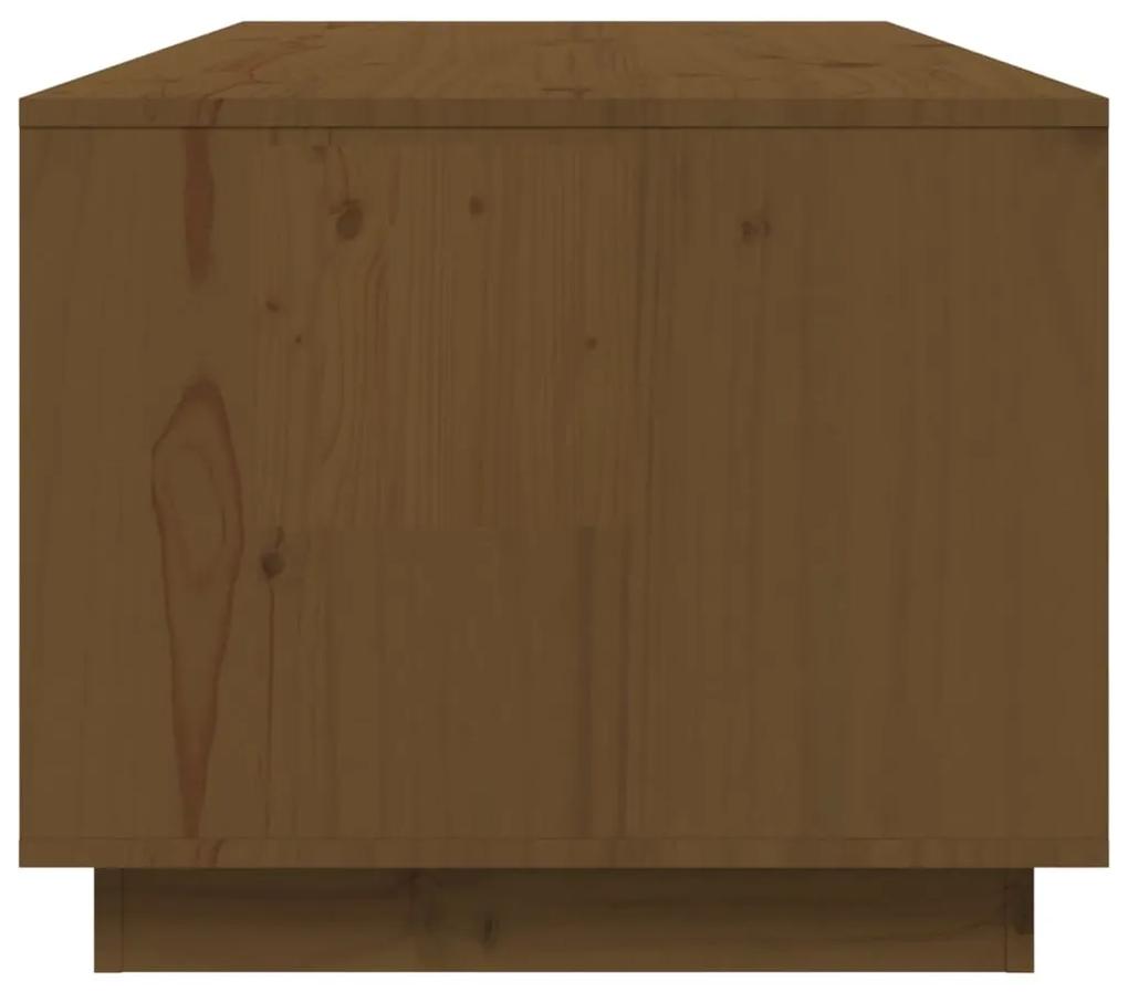 Konferenční stolek medově hnědý 100x50x41 cm masivní borovice - Default Title