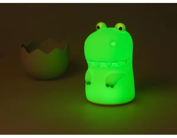 MegaLight - LED RGB Stmívatelná nabíjecí dětská dotyková lampa DIGGY DINO LED/5V